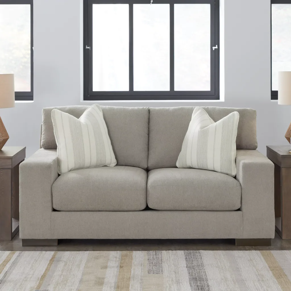 Maggie 2 Seater Sofa - Flax - United Furniture