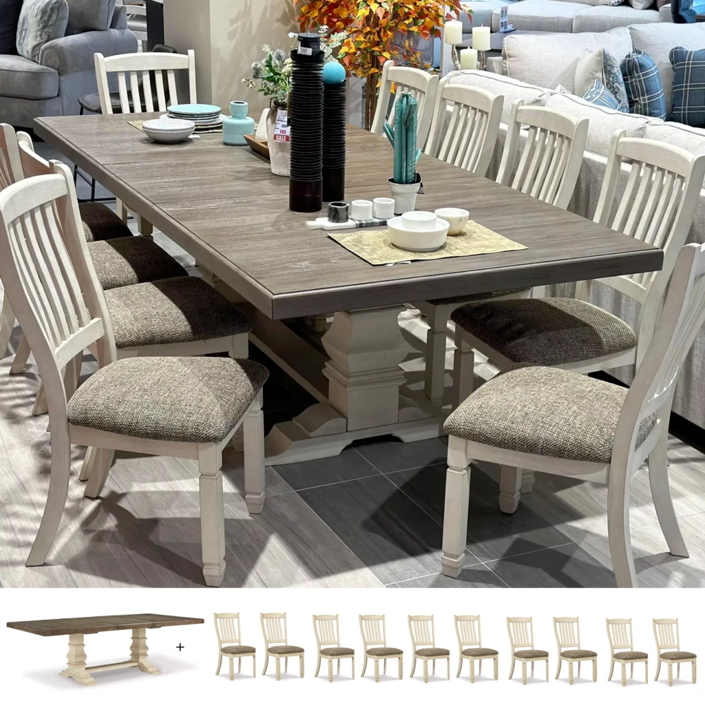 Bolanburg 10-Seater Extendable Dining Set - United Furniture