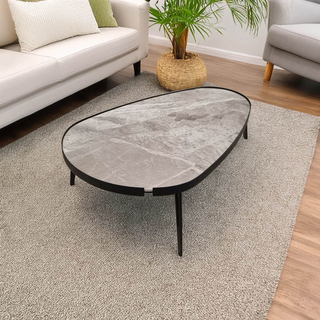 Seeds Coffee Table - Black Frame - United Furniture