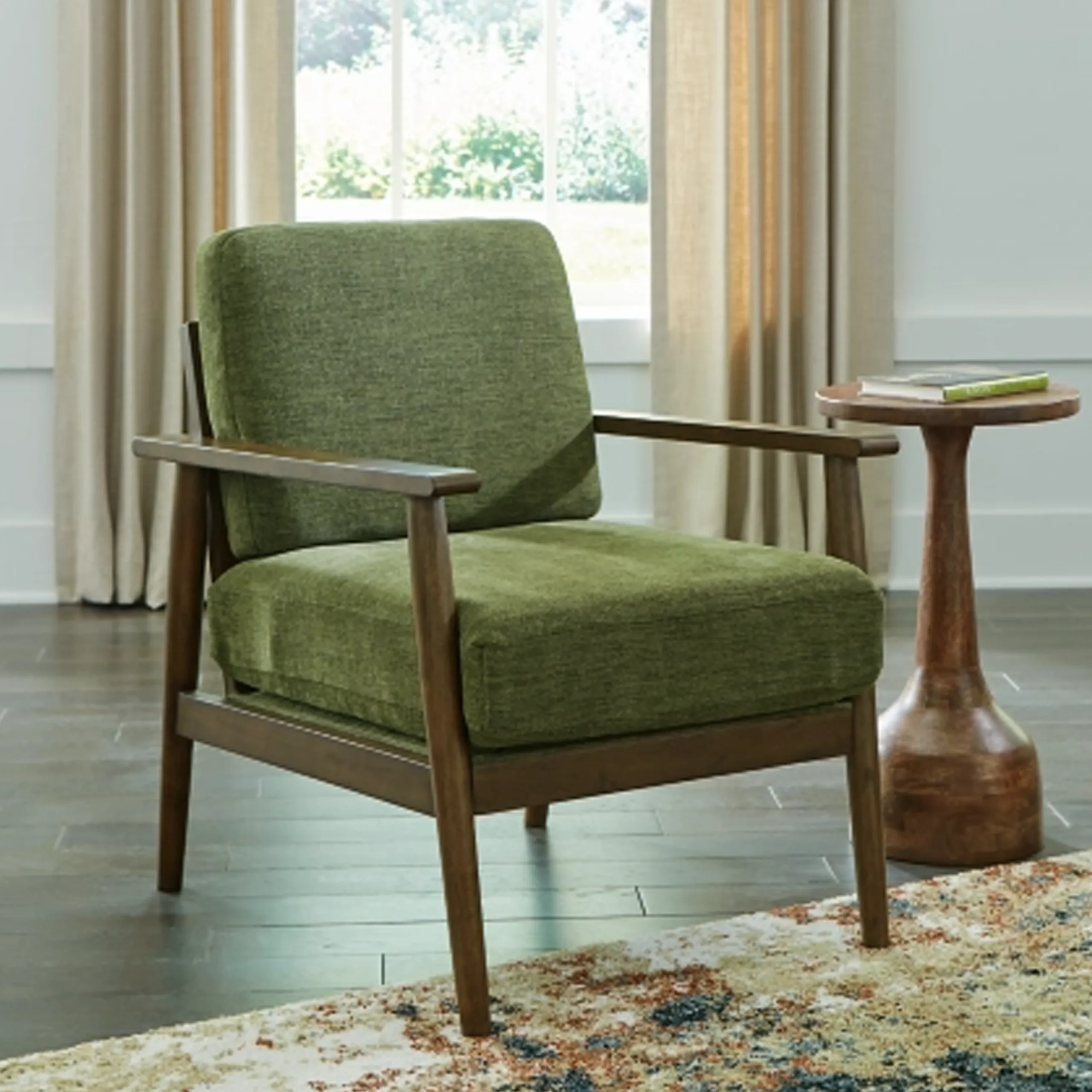 Bixler Showood Accent Chair Olive United Furniture
