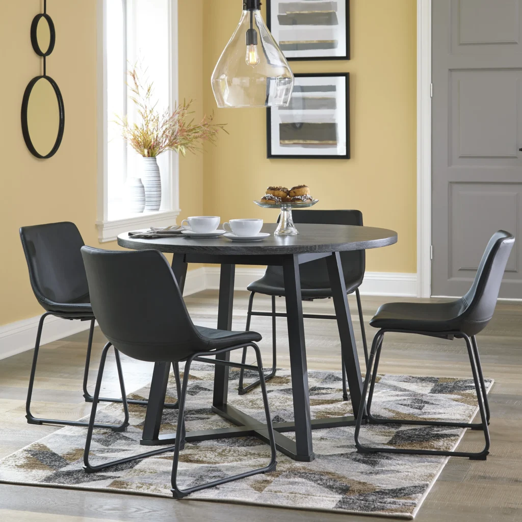 Centiar Round Dining Table - Gray - United Furniture