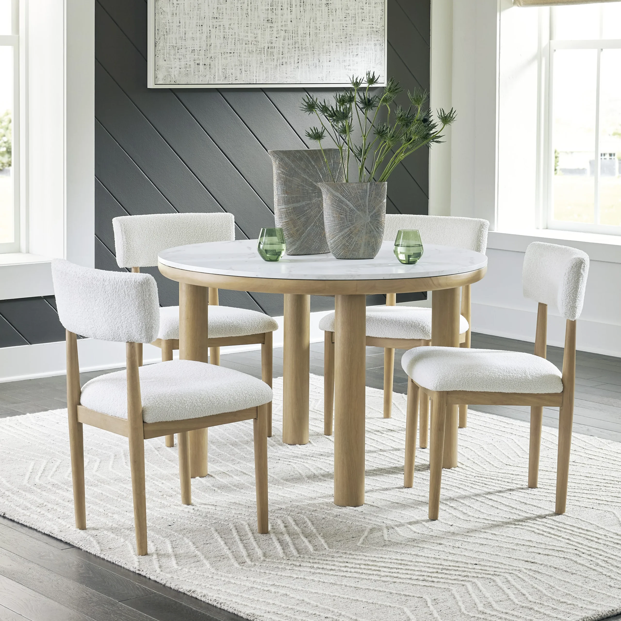 4 seater round dining set store